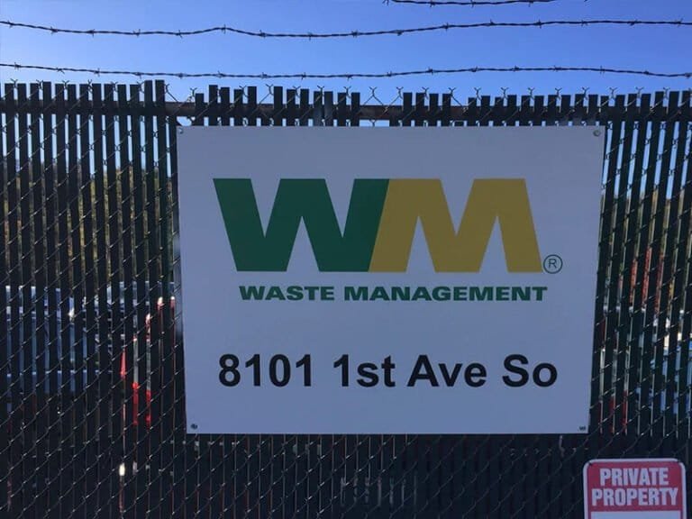 Flat Metal Building Signs